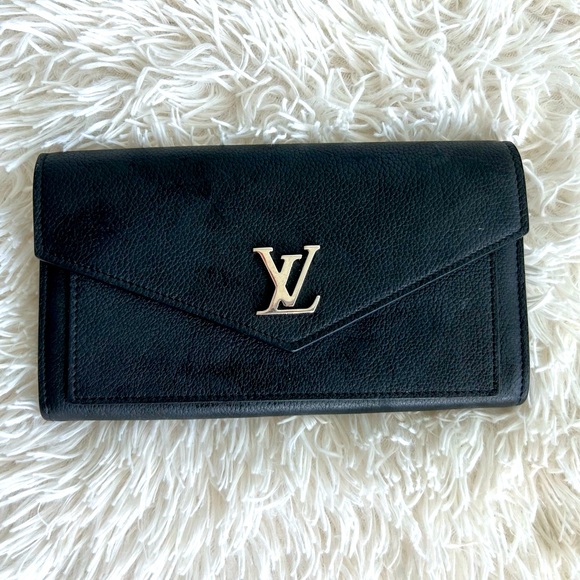 Bags | Authentic Beautiful Black Louis Vuitton Wallet | Poshmark